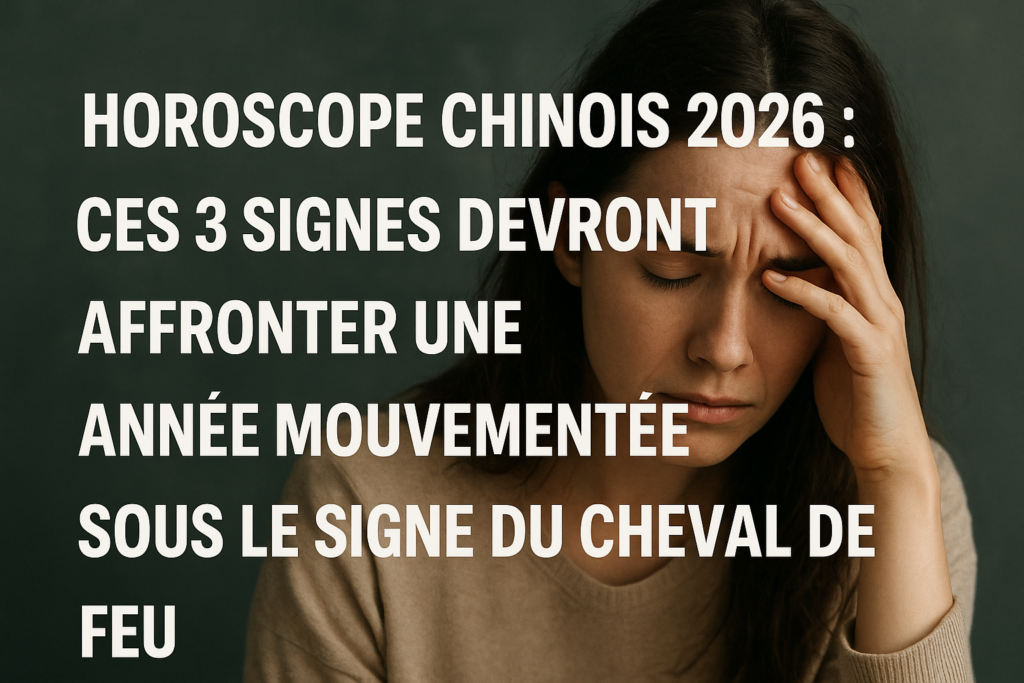 Horoscope chinois 2026 : ces 3 signes devront affronter une année ...