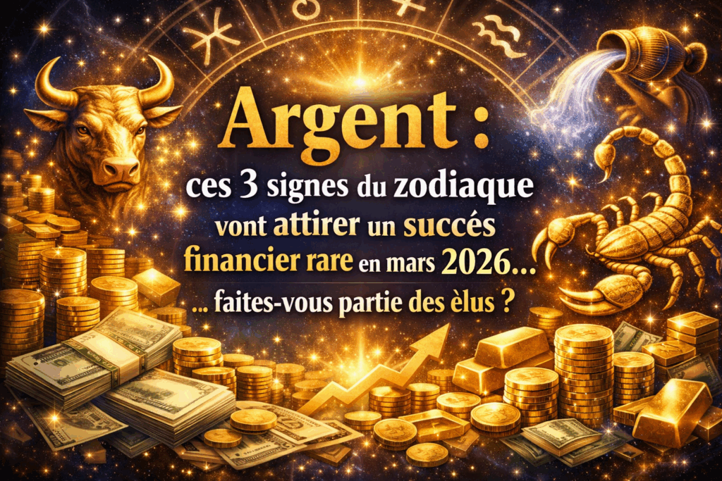 Argent : ces 3 signes du zodiaque vont attirer un succès financier rare ...
