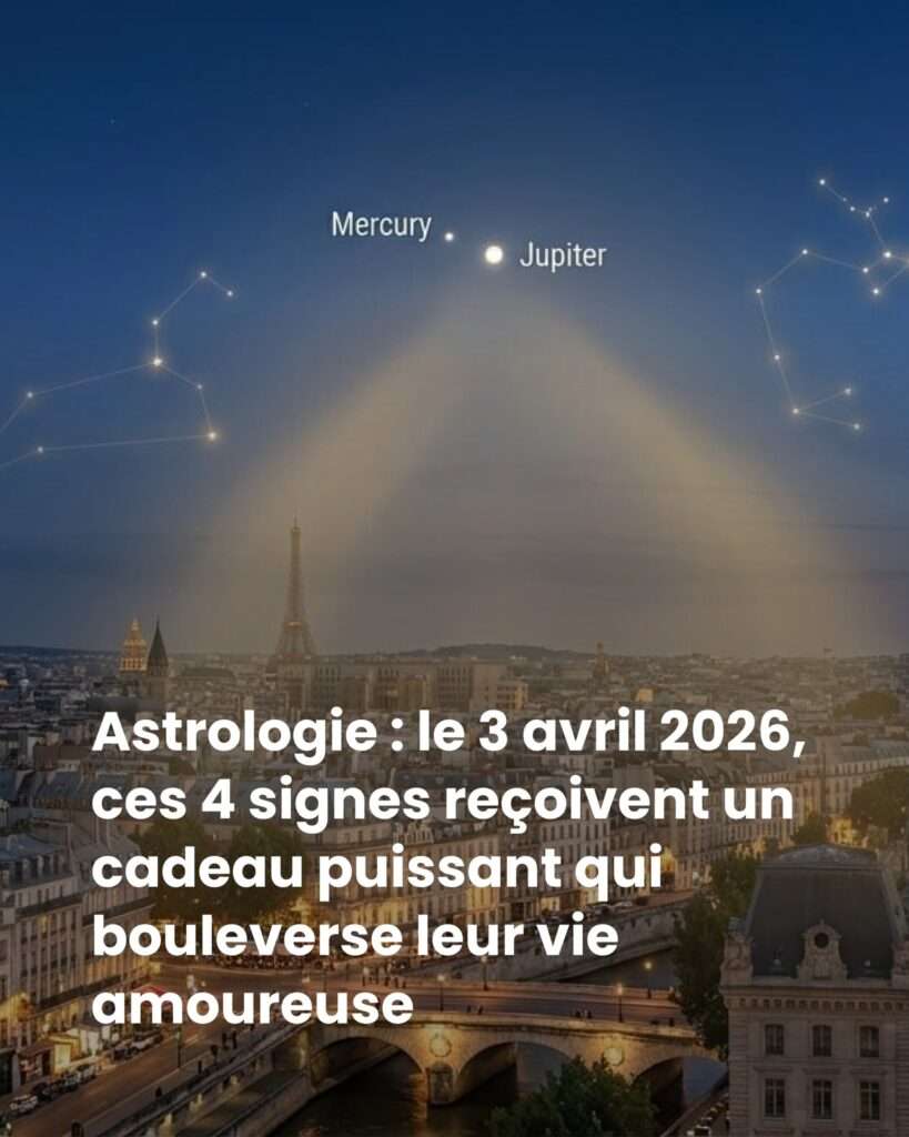 Astrologie : le 3 avril 2026, ces 4 signes reçoivent un cadeau puissant ...